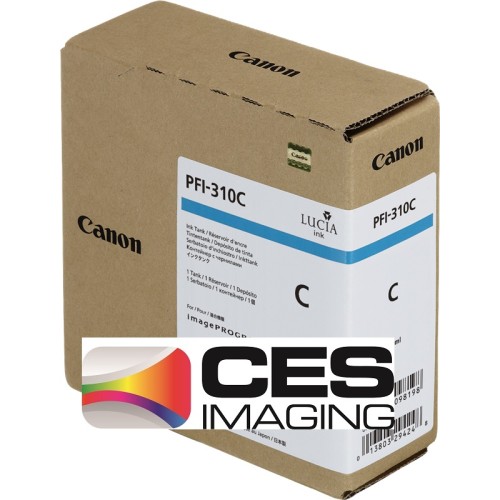 PFI-310C Canon Dye Cyan Ink Tank - 330ml-2360C001AA
